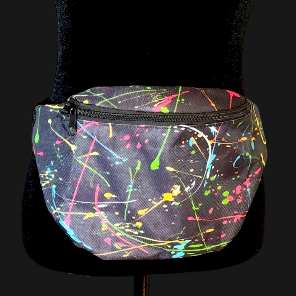 90s Paint Splatter Fanny - Gem